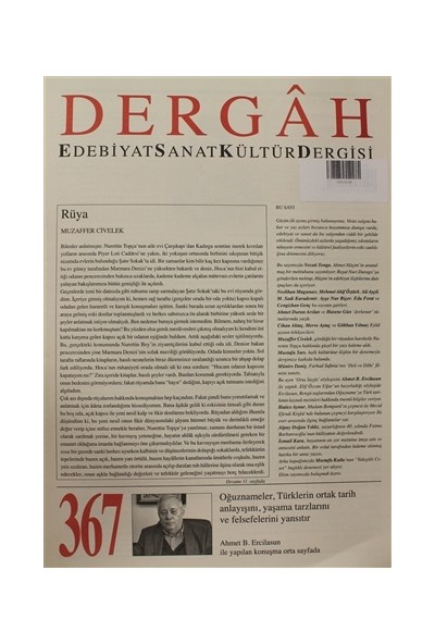 Dergah Edebiyat Kültür Sanat Dergisi Sayı: 367 Eylül 2020 - Kolektif Dergah Edebiyat Kültür Sanat Dergisi Sayı: 367 Eylül 2020 - Kolektif