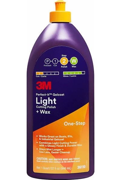 3m 36110 Perfect-It Jelkot Cila & Wax 946 Ml. 3m 36110 Perfect-It Jelkot Cila & Wax 946 Ml.