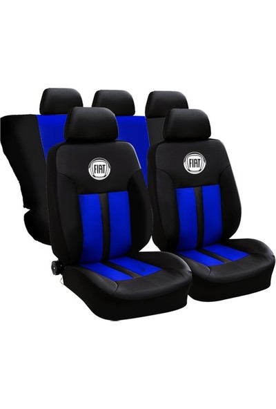 Fiat Logolu Ön Arka Oto Koltuk Kılıfı