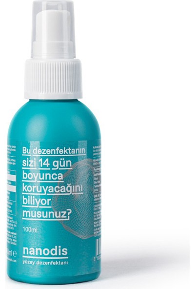 Nanodis Kalıcı Yüzey Dezenfektanı 100ML Sprey Şişe Nanodis Kalıcı Yüzey Dezenfektanı 100ML Sprey Şişe