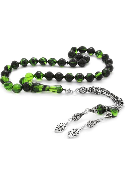 Gümüş Hediye Al 925 Ayar Gümüş Püsküllü Istanbul Kesim Süzme Yeşil Ateş Kehribar Tesbih Gümüş Hediye Al 925 Ayar Gümüş Püsküllü Istanbul Kesim Süzme Yeşil Ateş Kehribar Tesbih
