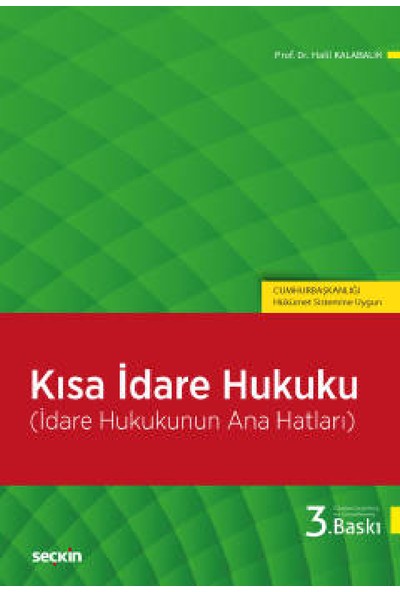 Kısa Idare Hukuku - Halil Kalabalık