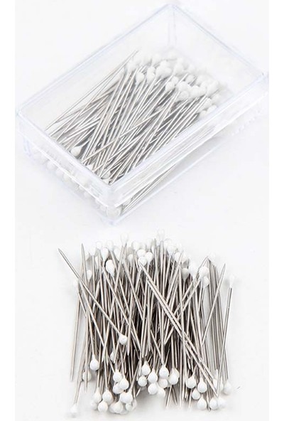 İsra Silk Beyaz Çelik Eşarp Şal Iğnesi 100 Adet İsra Silk Beyaz Çelik Eşarp Şal Iğnesi 100 Adet