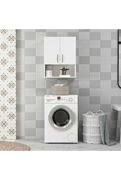 Cantek Voda Banyo Dolabı Beyaz-Beyaz