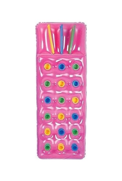 Bestway 43014 Dik Yastıklı Bardaklı Şişme Deniz Yatağı 188X71 cm