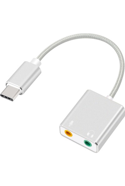 Microcase Type-C 7.1 Kanal USB Ses Kartı - AL2589 Microcase Type-C 7.1 Kanal USB Ses Kartı - AL2589