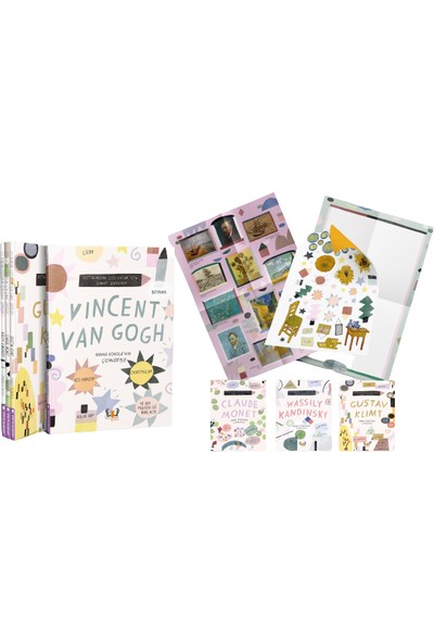 Hayalperest Ustalardan Çocuklar Için Sanat Dersleri Van Gogh - Klimt - Kandinsky - Monet 4 Lü Set Hayalperest Ustalardan Çocuklar Için Sanat Dersleri Van Gogh - Klimt - Kandinsky - Monet 4 Lü Set