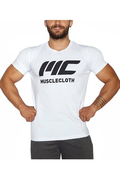 Musclecloth Basic T-Shirt Beyaz Musclecloth Basic T-Shirt Beyaz