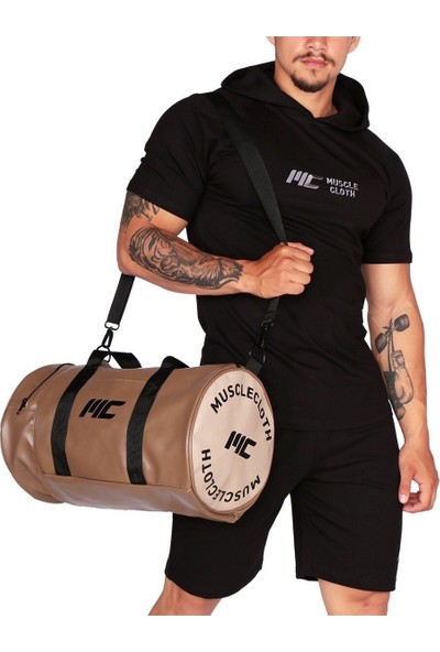Musclecloth Deri Silindir Çanta Vizon Musclecloth Deri Silindir Çanta Vizon