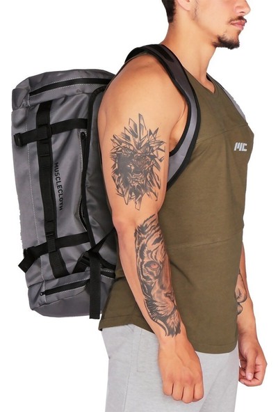 Musclecloth Convertible Spor Çanta Gri
