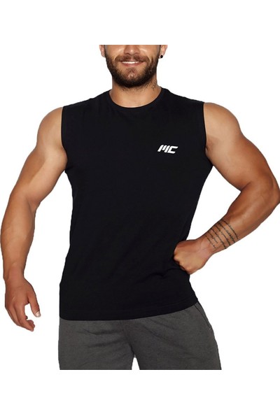 Musclecloth Training Kolsuz T-Shirt Siyah