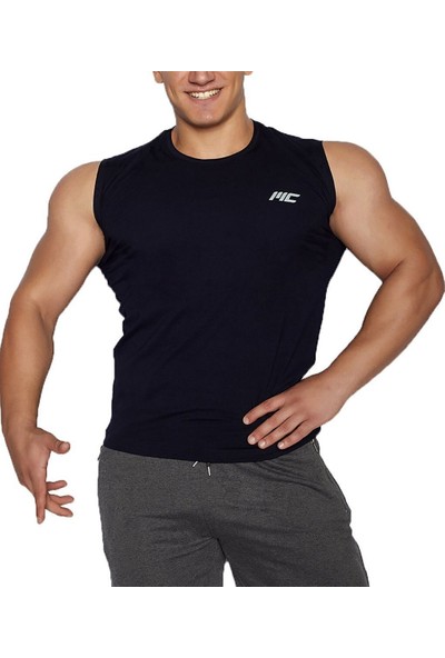 Musclecloth Training Kolsuz T-Shirt Lacivert