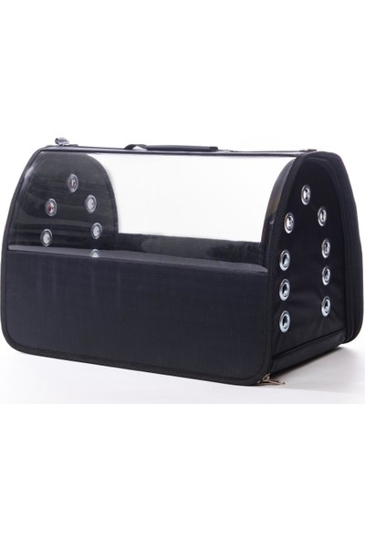 Bebebebek Flybag Şeffaf Kedi Taşıma Çantası 43 x 26 x 27 cm- Siyah Bebebebek Flybag Şeffaf Kedi Taşıma Çantası 43 x 26 x 27 cm- Siyah