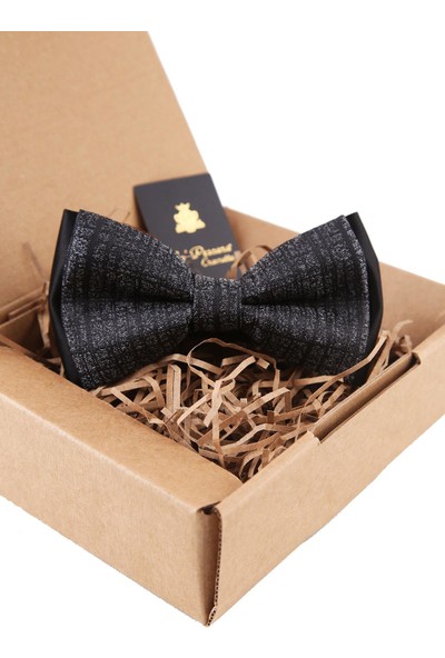 Kravatkolik Siyah Ekose Desen Papyon P1479 Kravatkolik Siyah Ekose Desen Papyon P1479