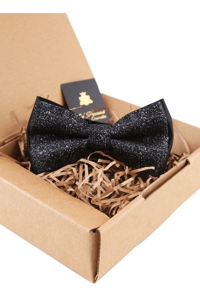 Kravatkolik Siyah Kum Desen Papyon P1497