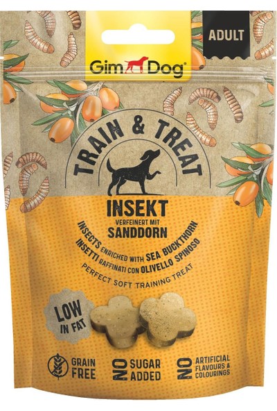 Gimdog Train&trait Böcek ve Yer Iğdesi Köpek Ödülü 125 gr