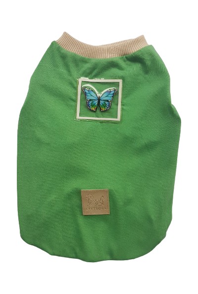 Lilidogs Kedi ve Köpek T-Shirt Yeşil S