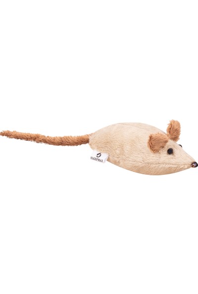 Sleepmax Yıkanabilir Krem Peluş Fare Kedi Köpek Oyuncağı Sleepmax Yıkanabilir Krem Peluş Fare Kedi Köpek Oyuncağı