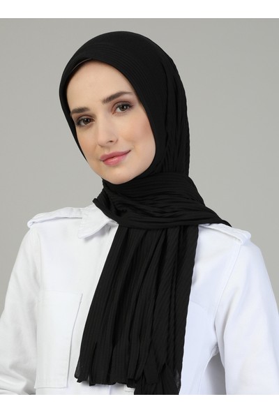 Mervin Şal Piliseli Pratik Şal - Siyah - Mervin Şal
