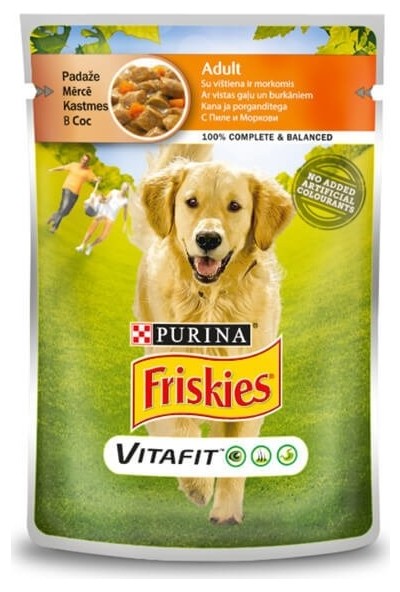 Friskies Adult Tavuklu Pouch Köpek Konservesi 100 gr Friskies Adult Tavuklu Pouch Köpek Konservesi 100 gr