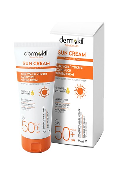 Dermokil Sun Cream-Çok Yönlü Yüksek Koruyucu Güneş KREMI50 Spf 75 ml Dermokil Sun Cream-Çok Yönlü Yüksek Koruyucu Güneş KREMI50 Spf 75 ml