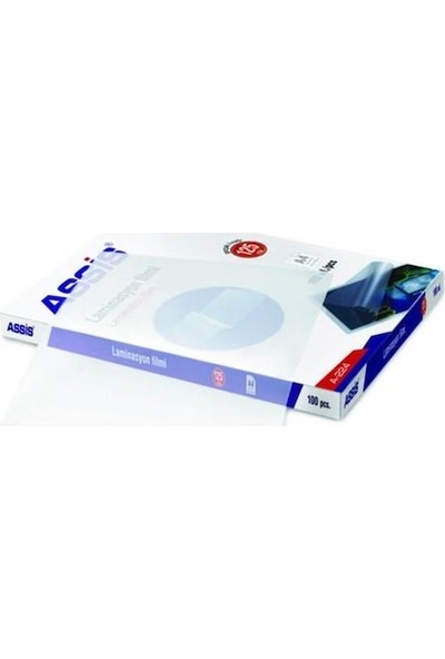 Assis Laminasyon Filmi A4 100 Adet 125 Mikron 10 Paket Assis Laminasyon Filmi A4 100 Adet 125 Mikron 10 Paket