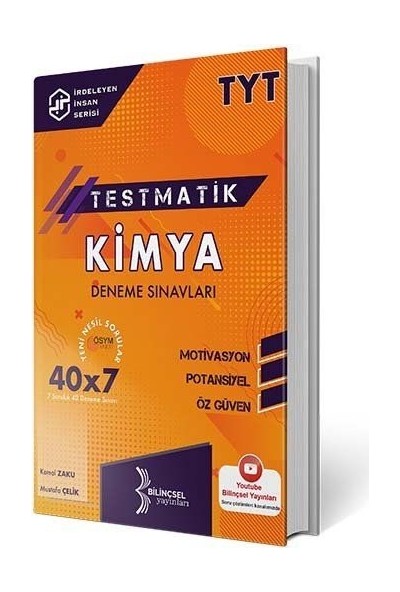 Bilinçsel Yayınları 2021 Tyt Testmatik Kimya Deneme Sınavları