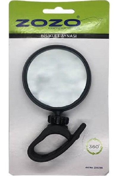 Kron Zozo - Bisiklet Ayna - Jy-17 - Kayış Bağlantılı Geniş Açılı Ayna