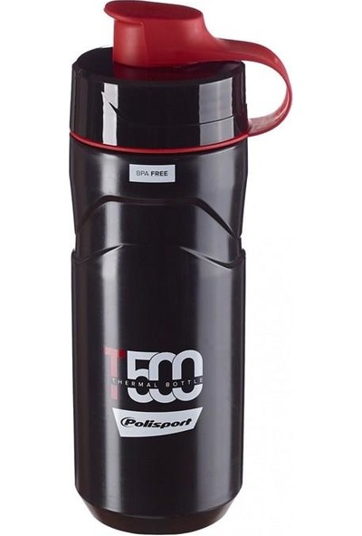 Polisport T500 Thermal Matara 500ML - Bisiklet Suluk Siyah Renk Polisport T500 Thermal Matara 500ML - Bisiklet Suluk Siyah Renk