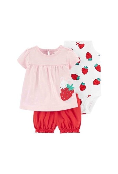 Carter's Kız Bebek 3'lü Set - Dcs 1H354610