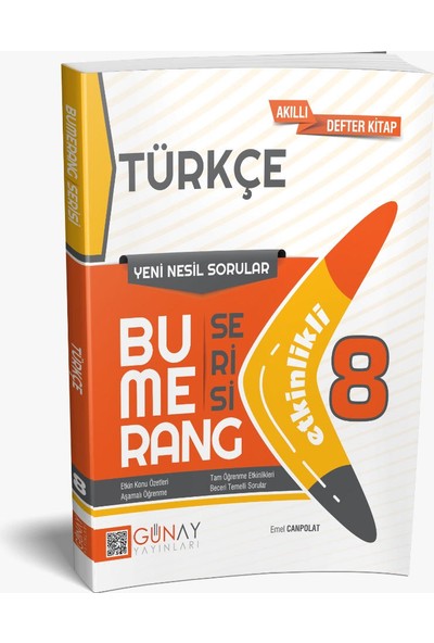 Günay Yayınları 8.Sınıf Bumerang Etkinlikli Kitap Türkçe Günay Yayınları 8.Sınıf Bumerang Etkinlikli Kitap Türkçe