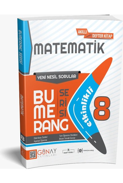 Günay Yayınları 8.Sınıf Bumerang Etkinlikli Kitap Matematik Günay Yayınları 8.Sınıf Bumerang Etkinlikli Kitap Matematik