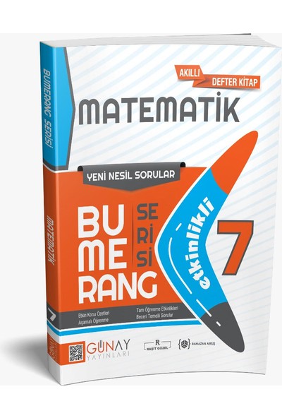 Günay Yayınları 7.Sınıf Bumerang Etkinlikli Kitap Matematik Günay Yayınları 7.Sınıf Bumerang Etkinlikli Kitap Matematik