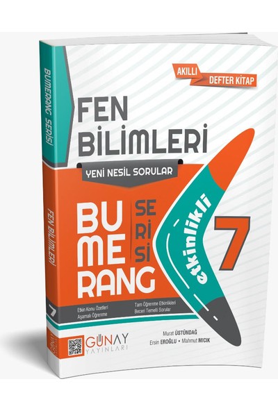 Günay Yayınları 7.Sınıf Bumerang Etkinlikli Kitap Fen Bilimleri Günay Yayınları 7.Sınıf Bumerang Etkinlikli Kitap Fen Bilimleri