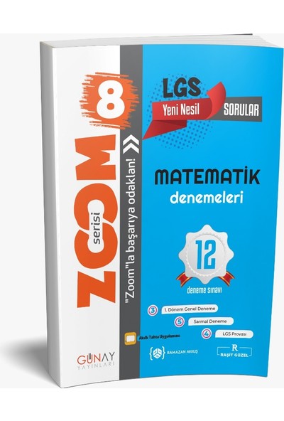 Günay Yayınları 8. Sınıf LGS Zoom Matematik 12 Li Deneme