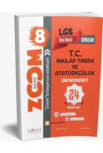Günay Yayınları 8. Sınıf LGS Zoom T.C. İnkılap Tarihi 24 Lü Deneme