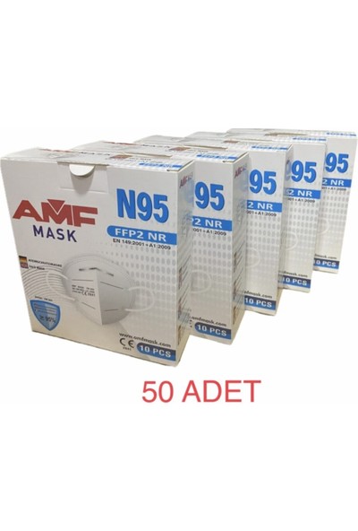 Amf N95 Ffp2 Koruyucu Maske 50 Adet