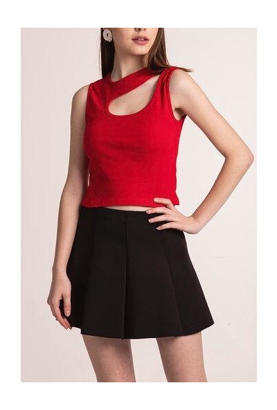 Misis Moda 8 Parça Skuba Kumaş Mini Etek