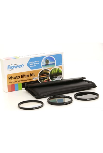 Böwee Uv + Cpl + ND1000 Filtre Kiti 46MM Böwee Uv + Cpl + ND1000 Filtre Kiti 46MM