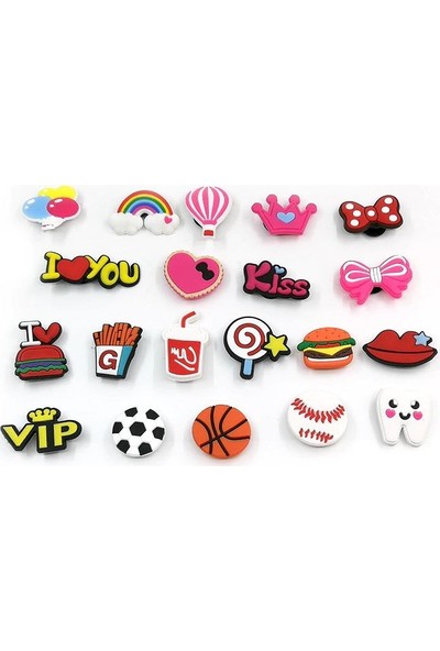 Orangemom 20 Adet Croc Terlik Süsleri Jıbbıtz Candy Serisi Renkli Aksesuar Orangemom 20 Adet Croc Terlik Süsleri Jıbbıtz Candy Serisi Renkli Aksesuar