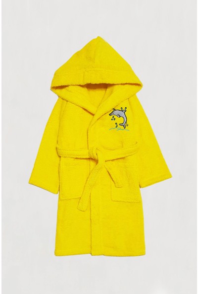 Eflatun Düz Bukle Kapüşonlu Önden Cepli Unisex Çocuk Banyo Bornozu Eflatun Düz Bukle Kapüşonlu Önden Cepli Unisex Çocuk Banyo Bornozu