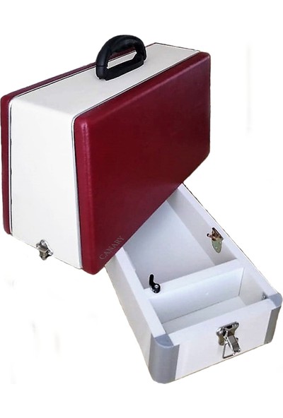 Dikiş Makine Çantası (Ahşap Vinilex Deri)