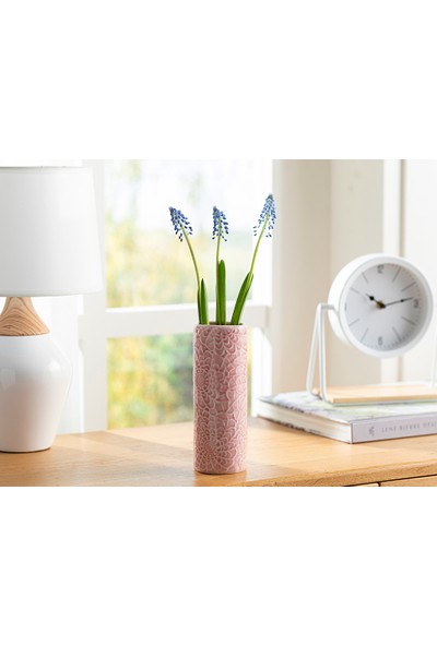 English Home Flowers Porselen Vazo 6,6x6,6x18,3 Cm Pembe English Home Flowers Porselen Vazo 6,6x6,6x18,3 Cm Pembe