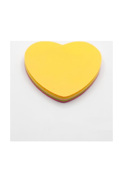 Merve Kırtasiye 5 Renkli Kalpli Postit Yapışkanlı Not Kağıdı Merve Kırtasiye 5 Renkli Kalpli Postit Yapışkanlı Not Kağıdı