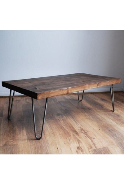 Woody Sharky Ahşap Masif Dekoratif Şık Orta Sehpa