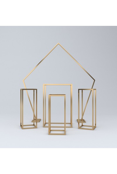 Sezadan Beşgen söz Nişan Masa Seti - DSND022