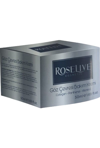 Roselive Göz Çevresi Bakım Kremi 50ml Collagen-Penthenol-Vitamin E Roselive Göz Çevresi Bakım Kremi 50ml Collagen-Penthenol-Vitamin E