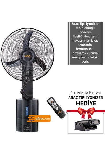 UFO ATWFI-01 Duvar Tipi İyonizerli UK Vantilatör + ALF-AIT/02 Araç Tipi İyonizer UFO ATWFI-01 Duvar Tipi İyonizerli UK Vantilatör + ALF-AIT/02 Araç Tipi İyonizer