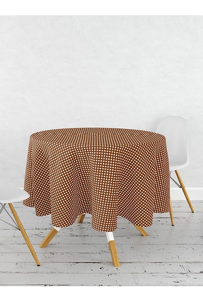 Belnido Home Pötikare Yuvarlak Dertsiz Masa Örtüsü Piknik Örtüsü MSY90003V2 Belnido Home Pötikare Yuvarlak Dertsiz Masa Örtüsü Piknik Örtüsü MSY90003V2