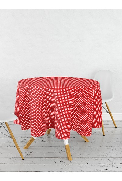 Belnido Home Pötikare Yuvarlak Dertsiz Masa Örtüsü Piknik Örtüsü MSY90003V3 Belnido Home Pötikare Yuvarlak Dertsiz Masa Örtüsü Piknik Örtüsü MSY90003V3